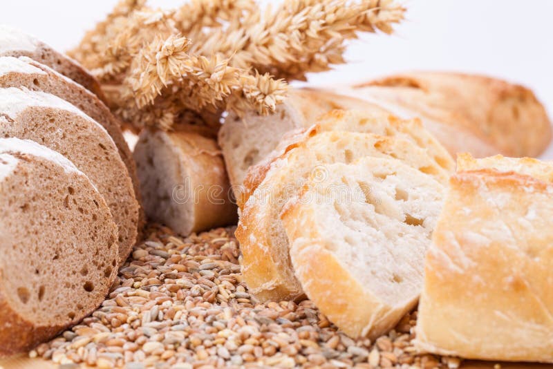 Fresh Tasty Mixed Bread Slice Bakery Loaf Stock Image - Image of ...