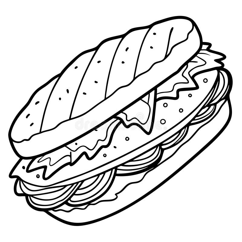 Fresh Tasty Panini. Closeup Top View. Template for Menu or Recipe ...