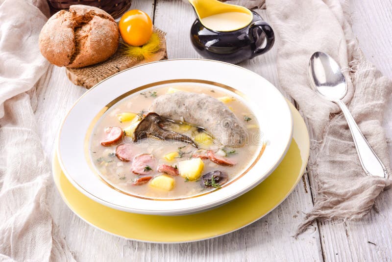 Polish easter soup stock photo. Image of meal, borscht - 111632688