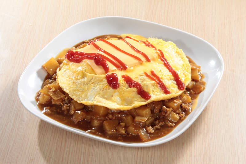 Fresh and Tasty Scrambled Egg or Omelette Stock Image - Image of omelet ...