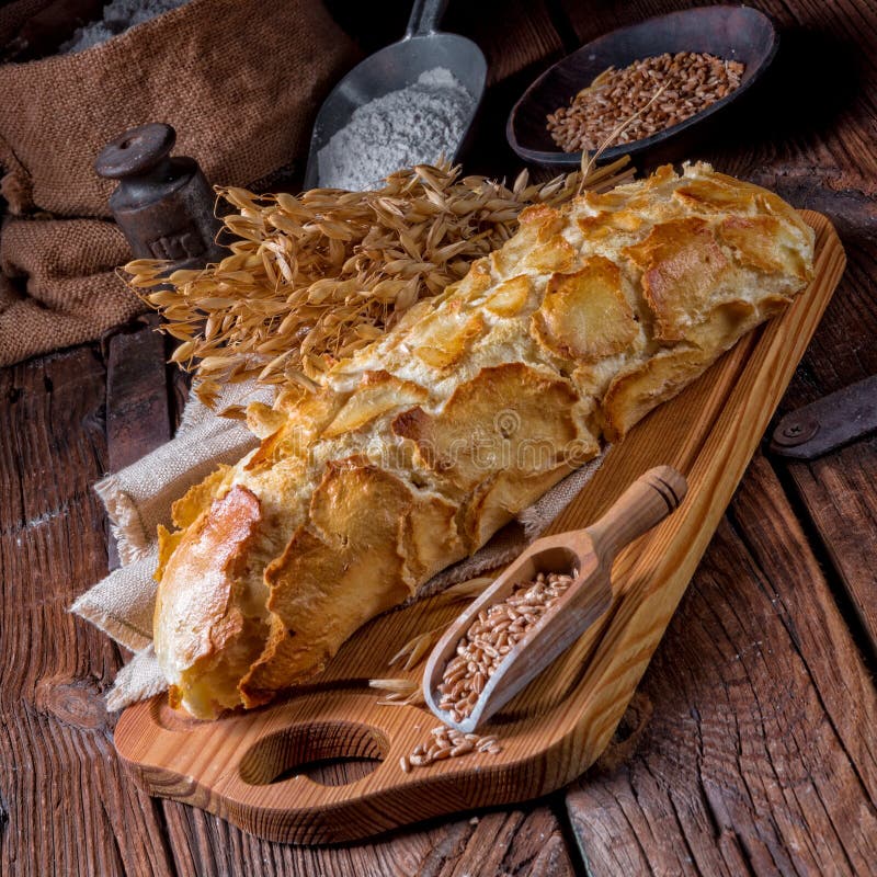 Tiger bread stock image. Image of crunch, loaf, bakery - 107988377