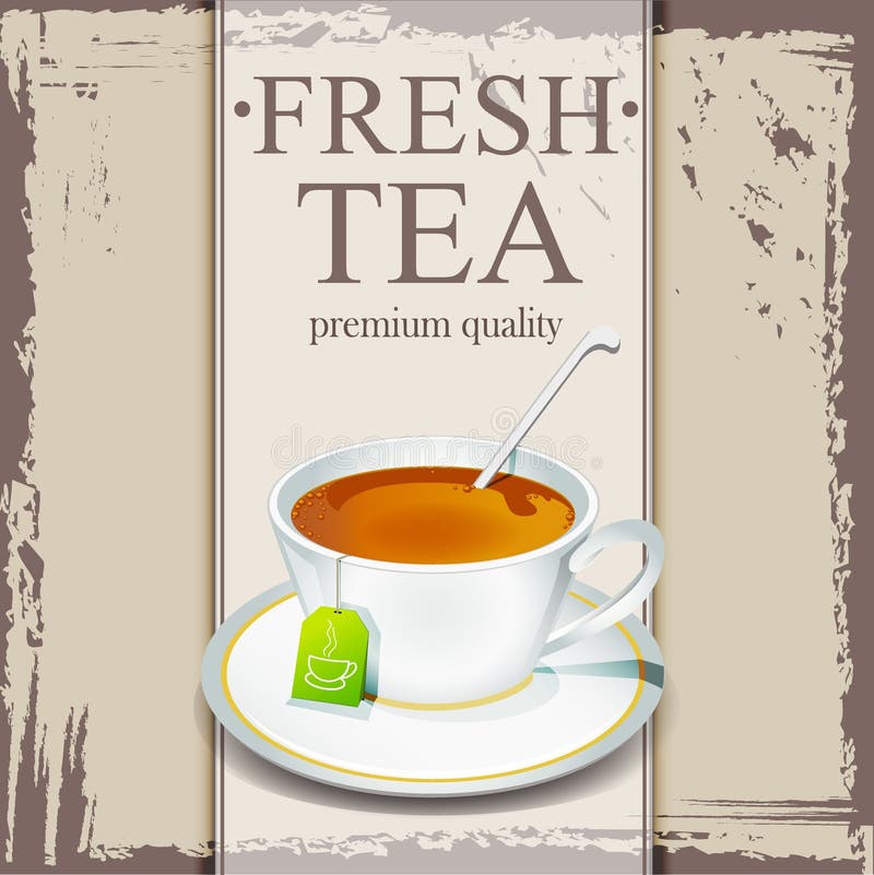 Fresh tea stock vector. Illustration of aroma, packaging - 54131427