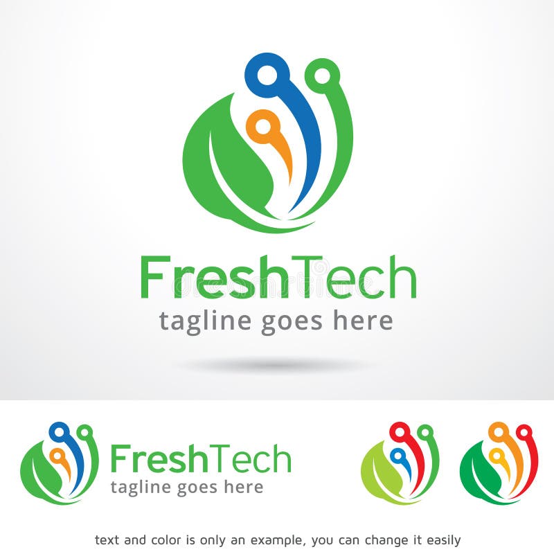 Fresh Tech Logo Template Design Vector, Emblem, Design Concept ...