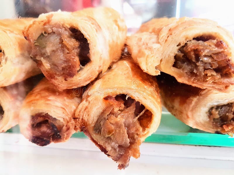 Fresh testy chicken roll stock photo. Image of dish - 228657108