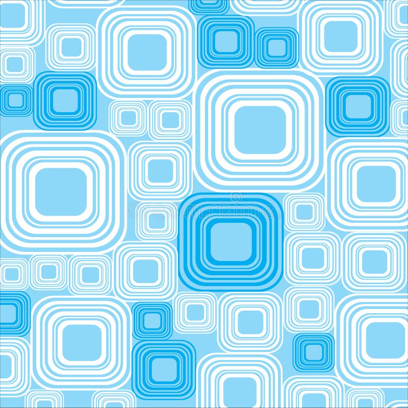 Retro blue square pattern stock vector. Illustration of 1960s - 4237335