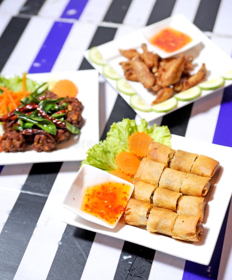 Appetizers - thai food stock photo. Image of fried, food - 25801956