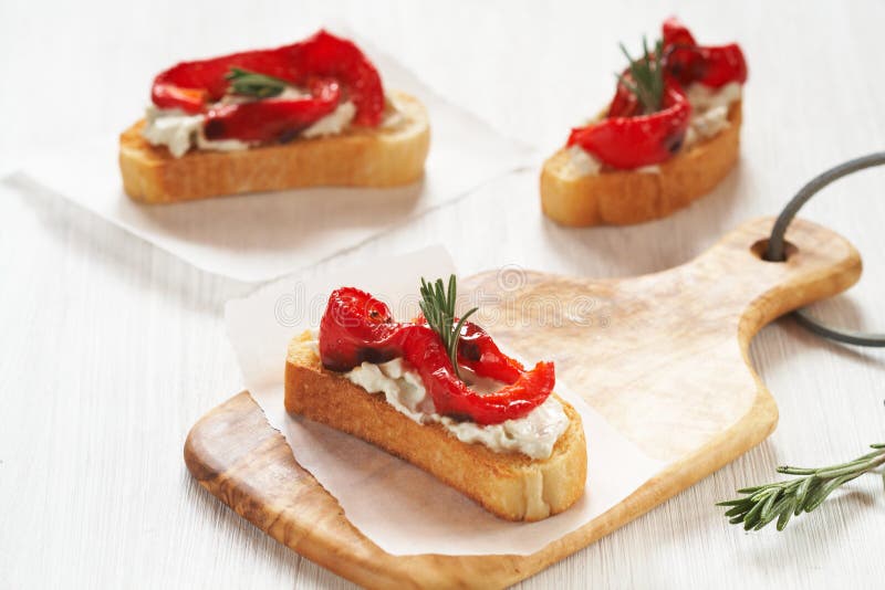 Fresh toasts stock photo. Image of ingredient, fast, crostini - 23836998