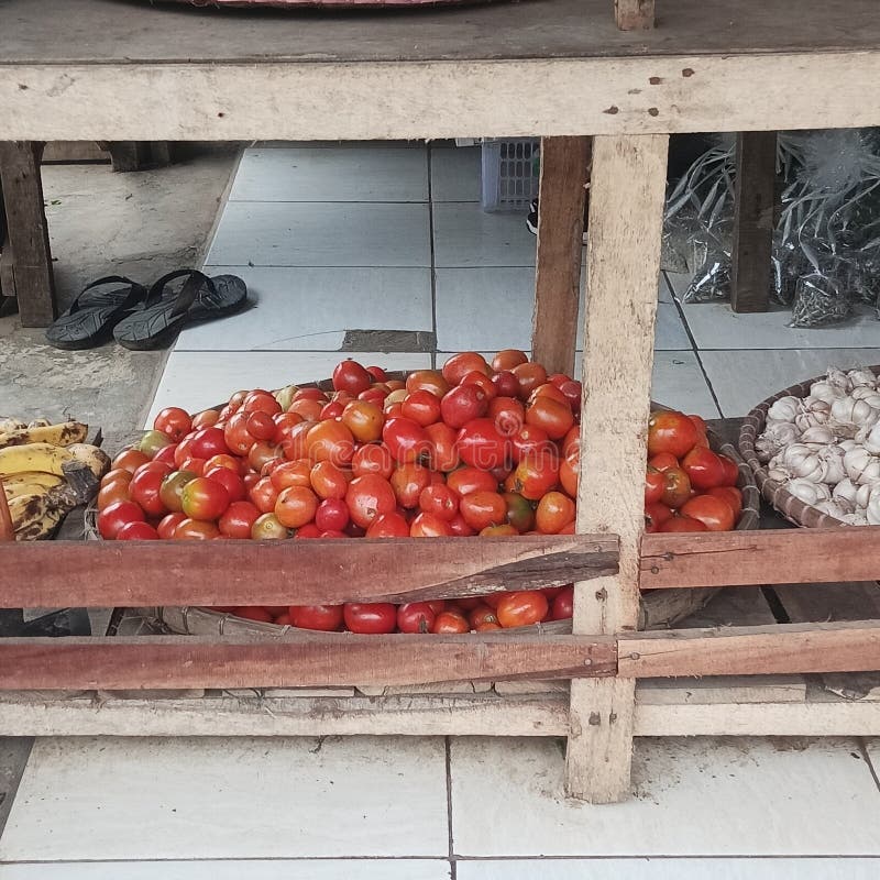 Fresh Tomato Display at Local Market Stock Image - Image of display ...