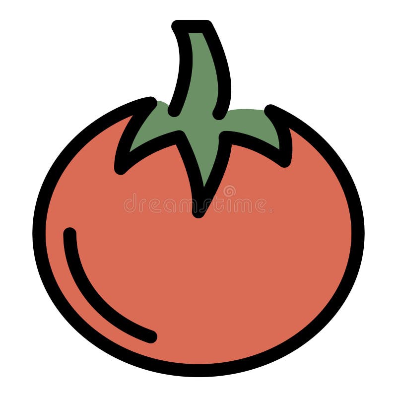 Fresh Tomato Icon Color Outline Vector Stock Vector - Illustration of ... Fresh Tomato Icon Color Outline Vector Stock Vector - Illustration of ...