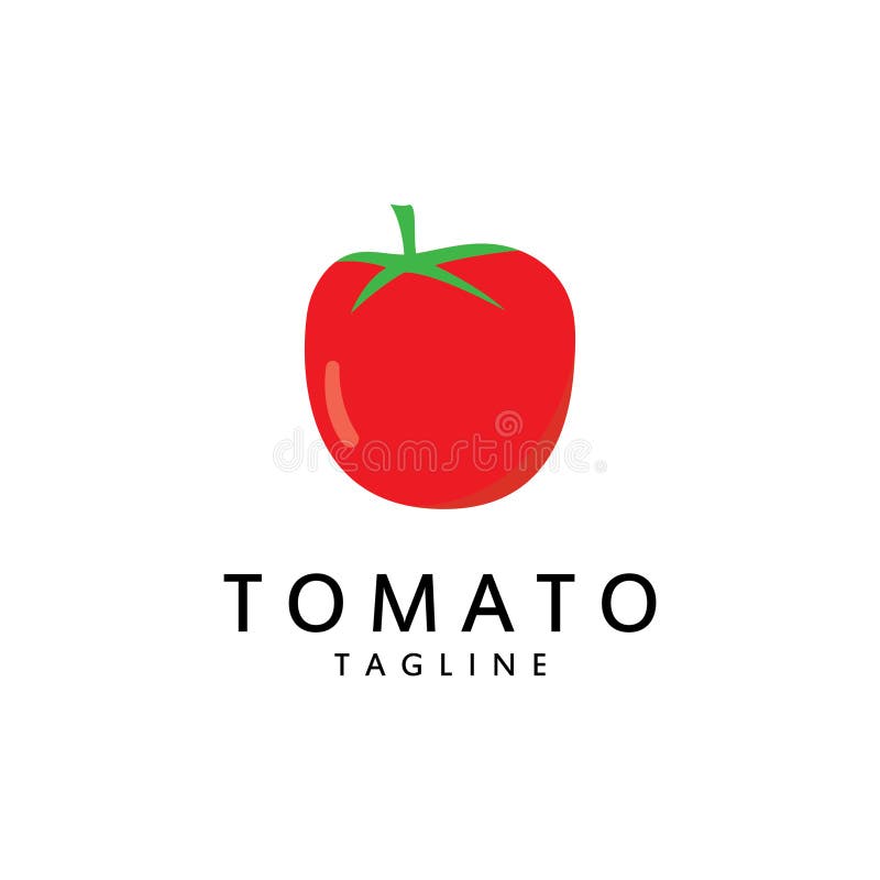 Fresh Tomato Logo Template Vector Illustration Stock Vector ...