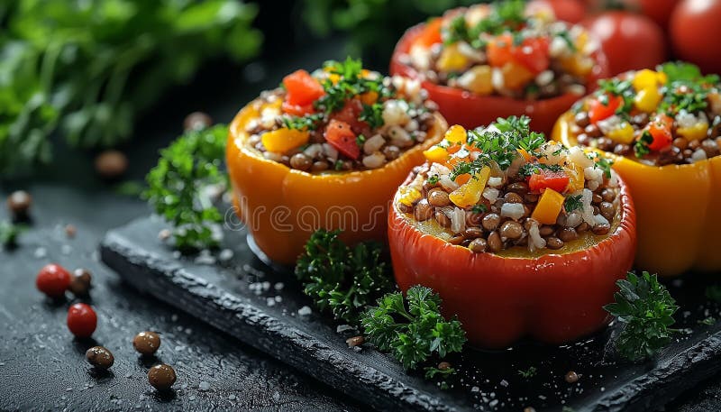 Fresh Tomato Salad on Rustic Wooden Table Plate Generated by AI Stock ...