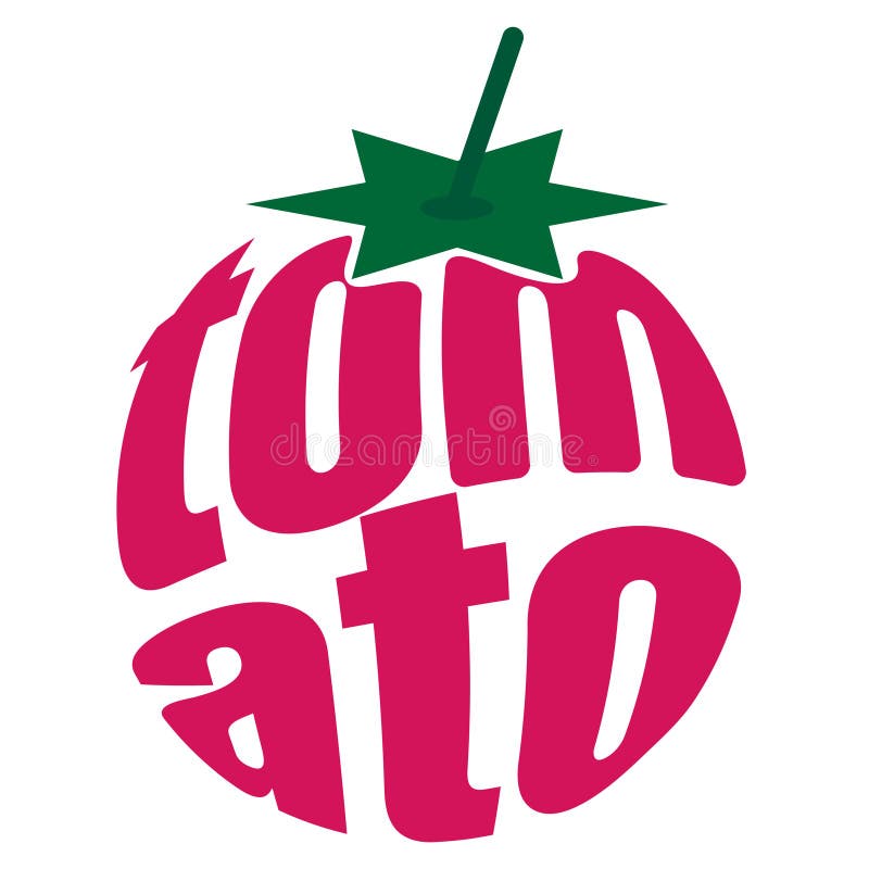 Fresh Tomato Vegetable for Emblem, Logo, Sign or Badge Stock ...