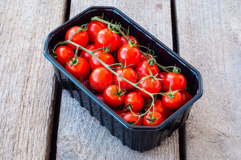 Fresh tomatoes in box stock image. Image of harvesting - 100009187