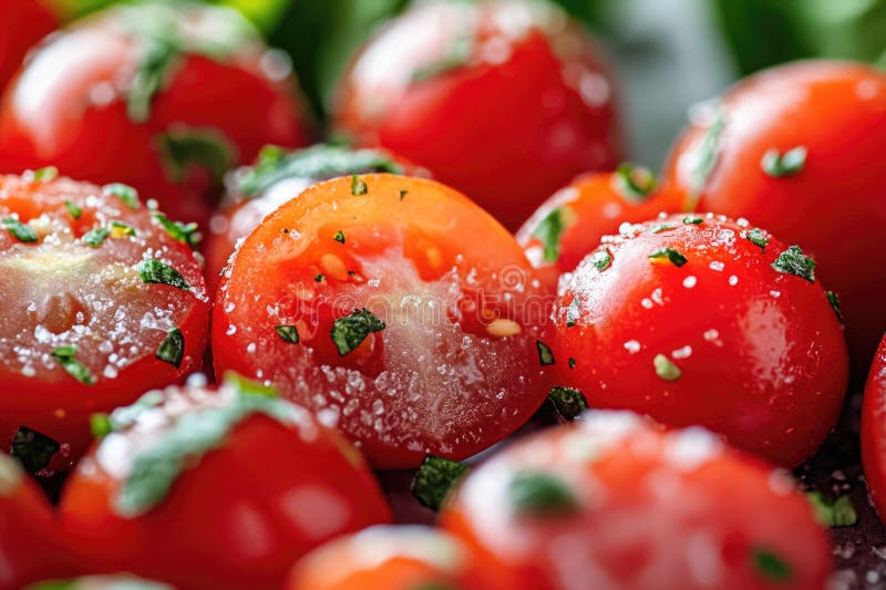 Fresh Tomatoes Photographed from Above, Highlighting Their Texture and ...