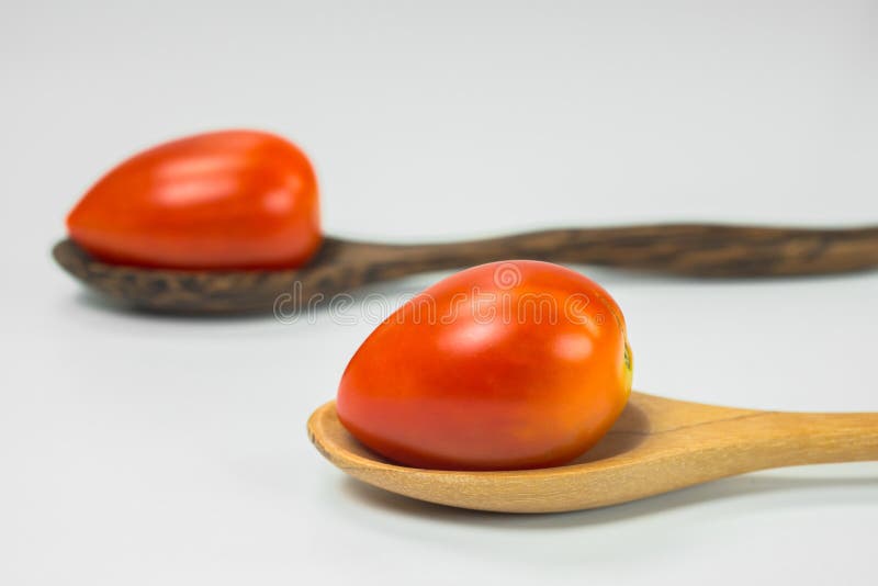 Fresh Tomatoes in the Spoons Stock Photo - Image of food, freshness ...
