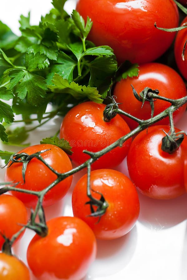 Fresh Tomatoes on the Market Stock Image - Image of cooking, dieting ...
