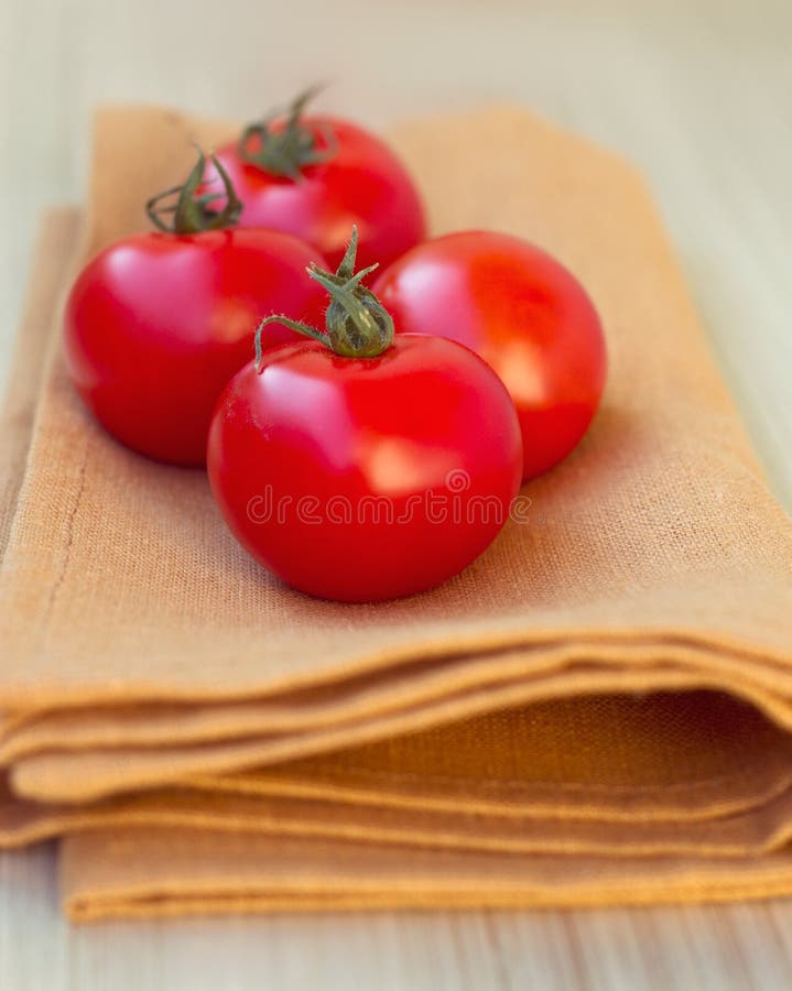 Fresh Tomatoes on a Wooden Table Stock Photo - Image of cooking, fresh ...
