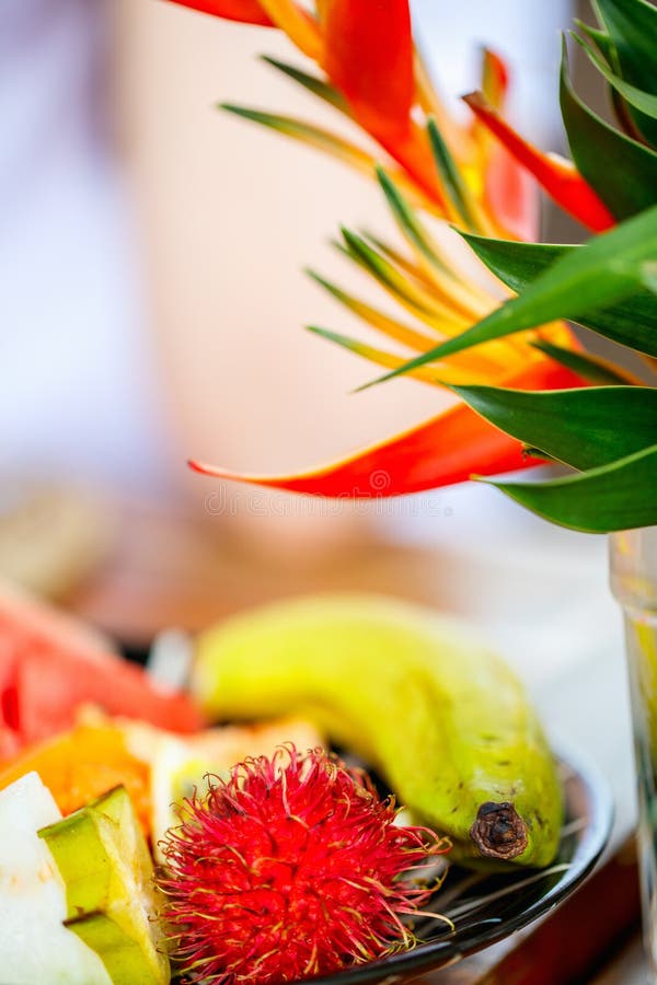 Fresh tropical fruits stock photo. Image of vitamin - 178592922