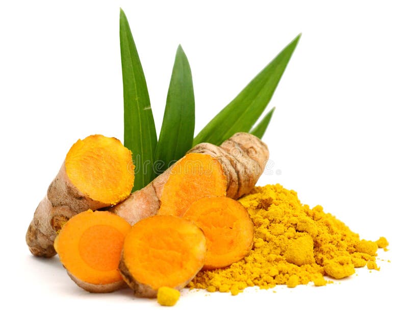 Fresh Cut Turmeric Isolated Stock Image - Image of turmeric, dish ...
