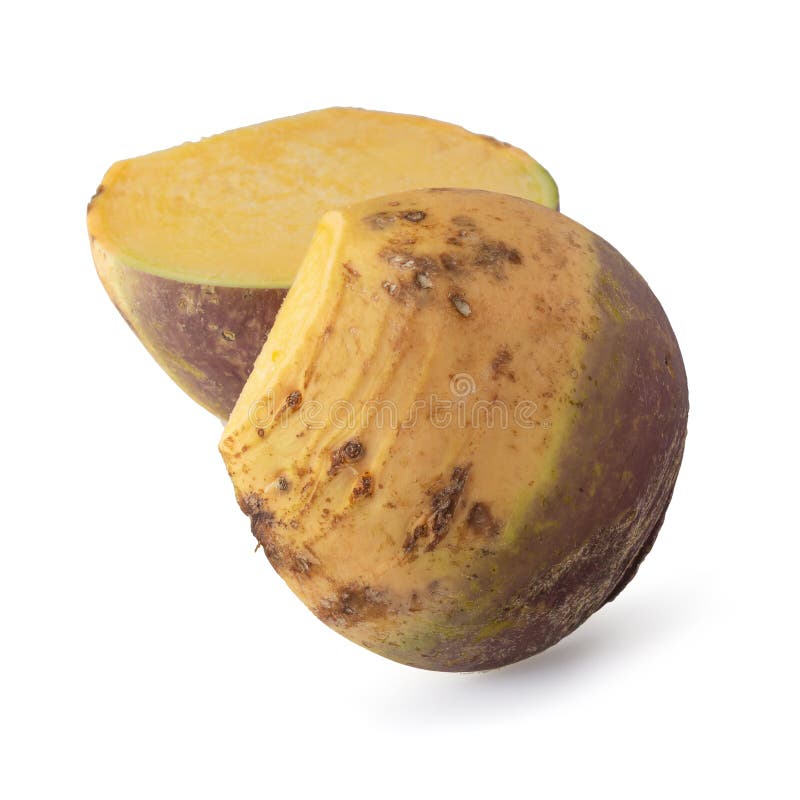 Fresh Turnip Swede Over White Background Stock Photo - Image of ...