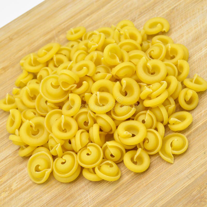 Fresh Pasta on Bamboo Cutting Board Stock Photo - Image of cutting ...