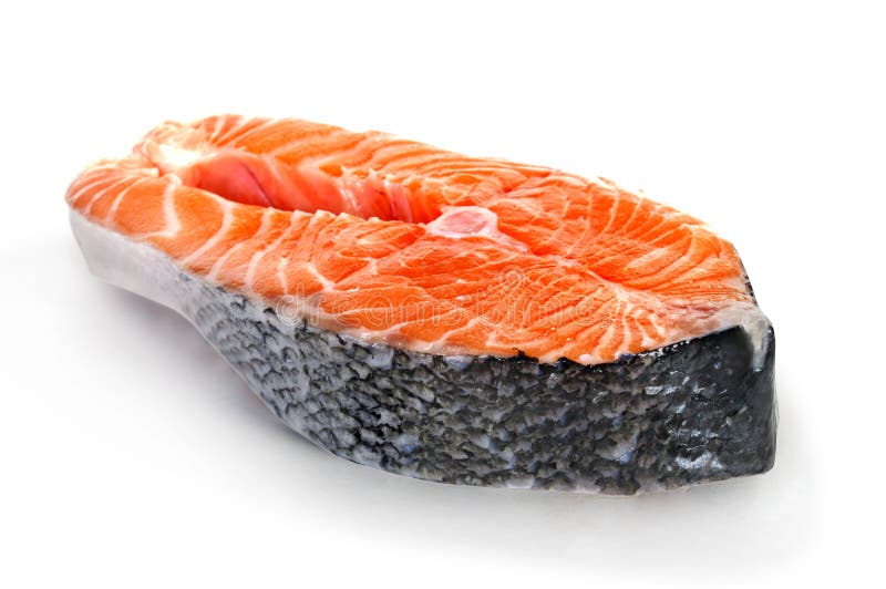 Fresh Uncooked Red Fish Fillet Stock Photo - Image of isolated, bright ...