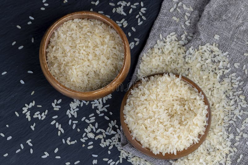 Fresh Uncooked Rice in Close-up Stock Photo - Image of fresh, rice ...