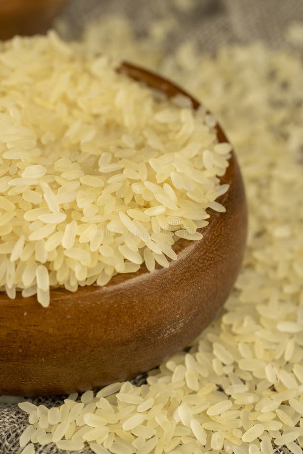 Fresh Uncooked Rice in Close-up Stock Image - Image of harvest ...
