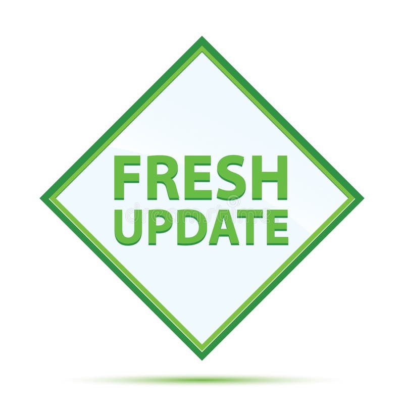 Fresh Update Modern Abstract Green Diamond Button Stock Illustration ...