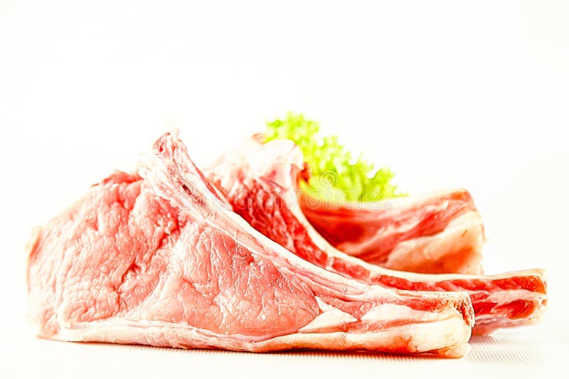 Fresh Veal Chop from the Butcher Stock Image - Image of roast, meat ...
