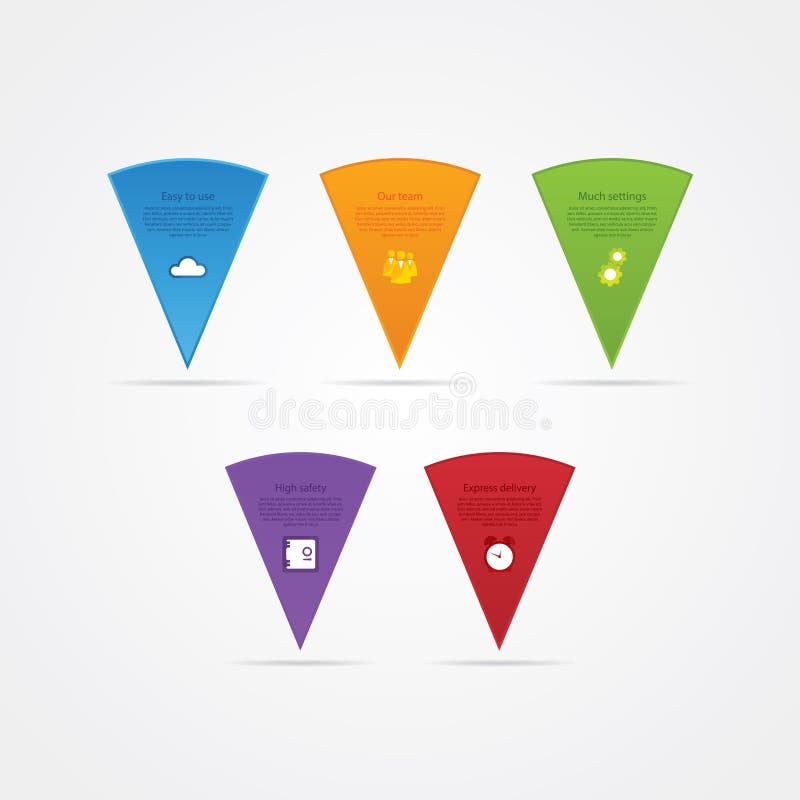 Fresh Vector Colorfully Pointers. Sign - Pointer - Template with Stock ...