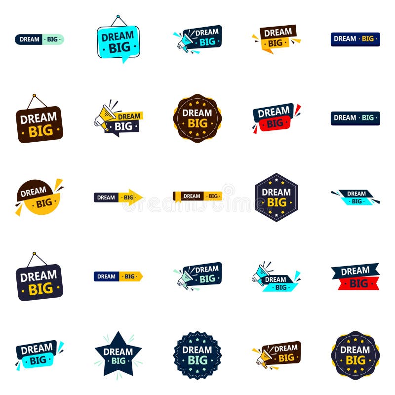 25 Fresh Vector Elements for a Positive and Optimistic Outlook Dream ...