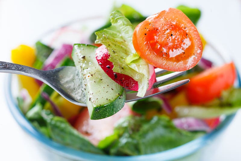 Fresh Vegatable Slad - Stock Image Stock Photo - Image of green ...