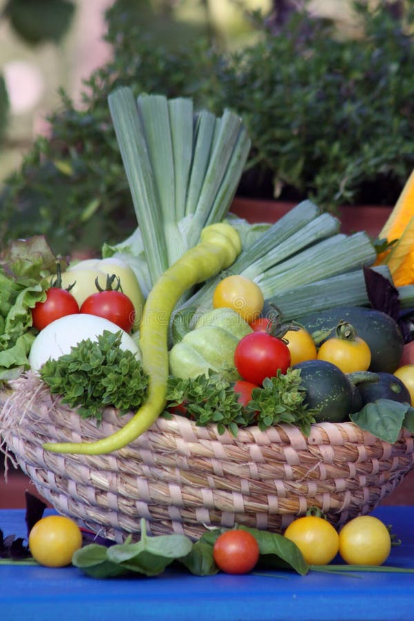 Fresh Vegetable from Home Garden Stock Image - Image of herbs, fruits ...