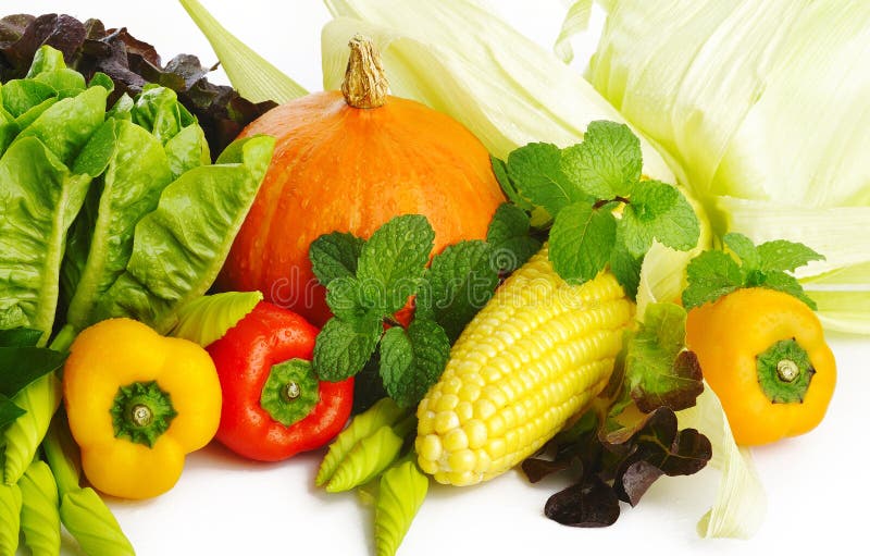 Fresh Vegetable with Leaves Stock Image - Image of healthy, colorful ...
