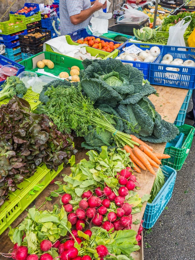 Fresh Vegetable Market Weekly Market Stock Image - Image of market ...