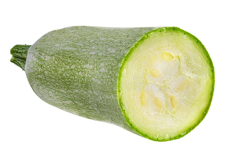 Fresh Vegetable Marrow Isolated on White Stock Image - Image of ...