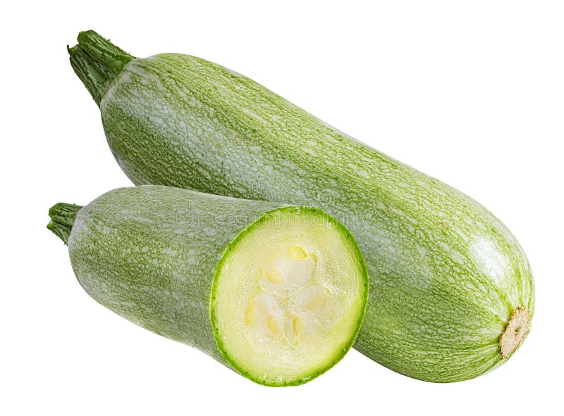 Fresh Vegetable Marrow Isolated on White Stock Image - Image of ...