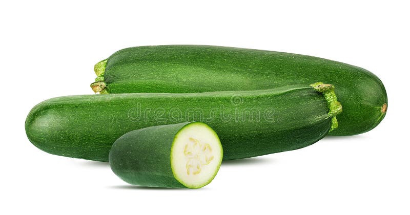 Fresh Vegetable Marrow Isolated on White Stock Photo - Image of plant ...