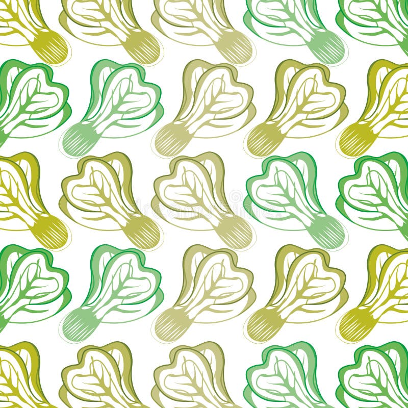 Fresh Vegetable Pattern Background Stock Illustration - Illustration of ...
