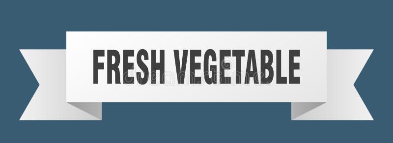 Fresh vegetable ribbon. stock vector. Illustration of ribbon - 191268640