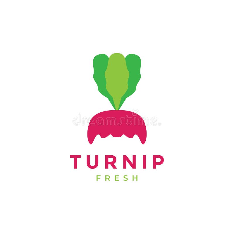 Fresh Vegetable Turnip Abstract Logo Design Stock Vector - Illustration ...