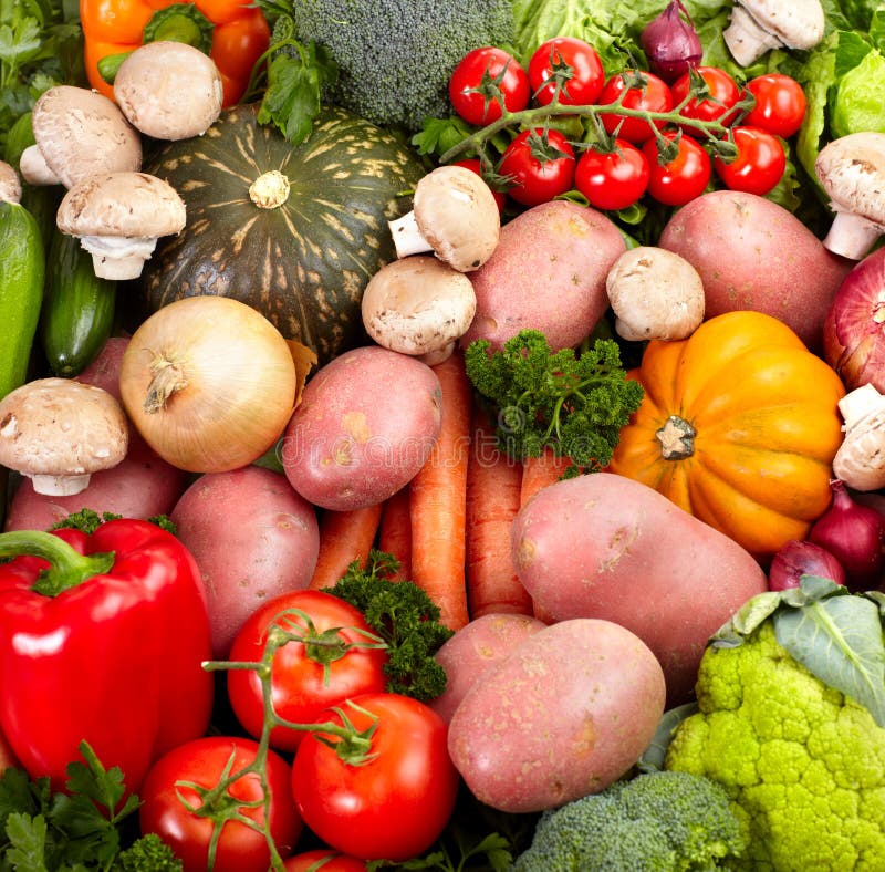 Fruits and Vegetables stock photo. Image of tomatoes, fresh - 7696438