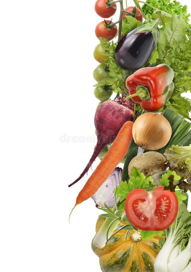 Fresh Vegetables Collection Stock Image - Image of eggplant, white ...
