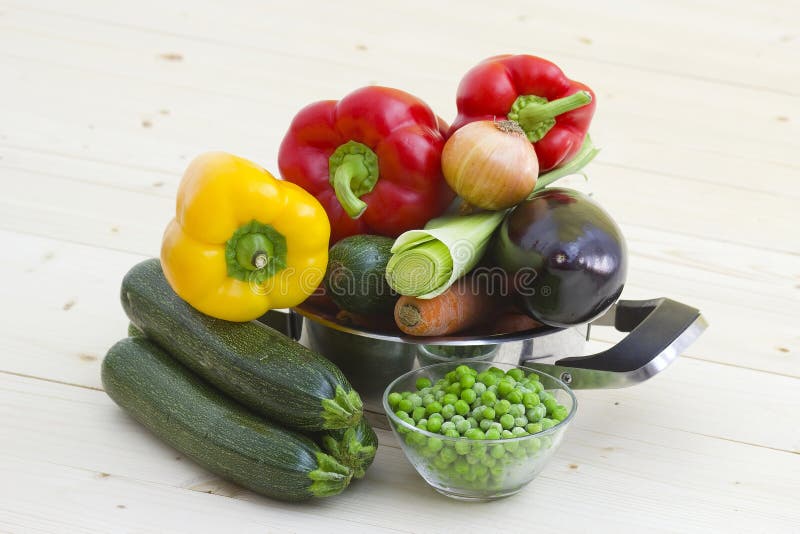Fresh Vegetables in a Cooking Pot Stock Image - Image of nutritious ...