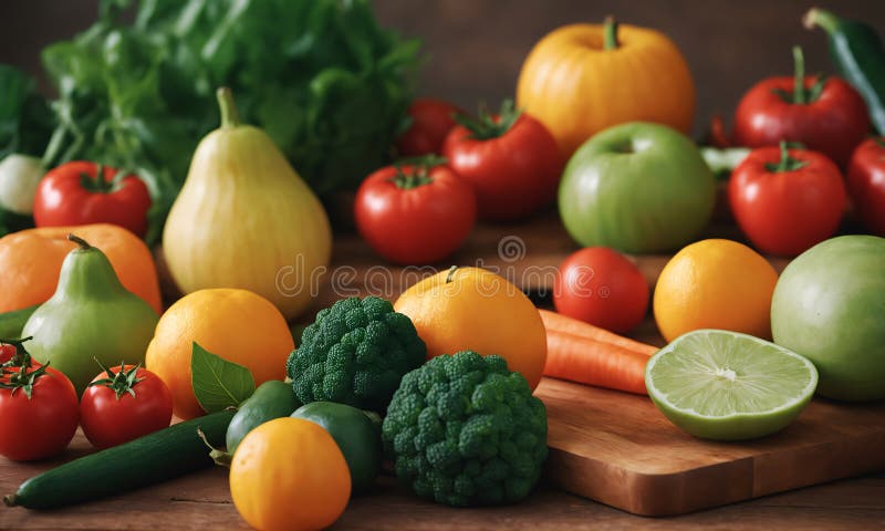 Fresh Vegetables and Fruits for Commercial and Non-commercial Use Stock ...