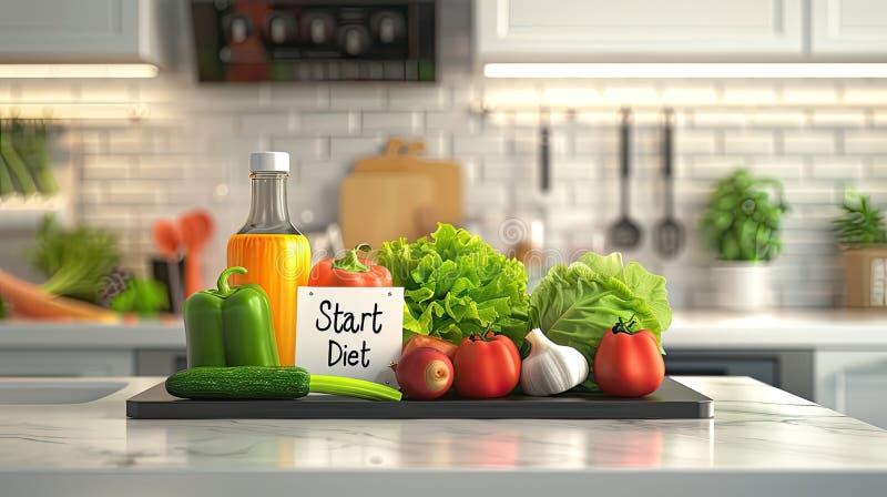 Fresh Vegetables and Fruits Neatly Arranged on a White Table in a ...