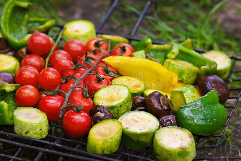 Vegetable kebabs stock image. Image of vegetable, dinner - 5168197