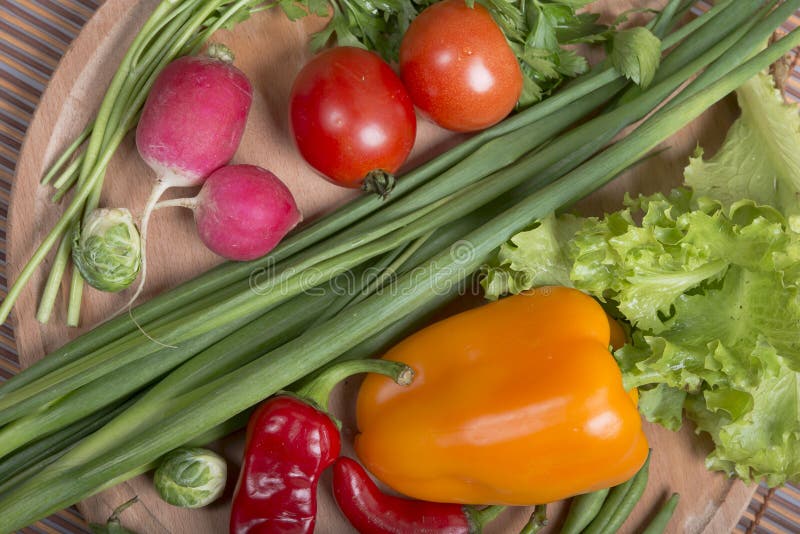 Fresh Vegetables on a Kitchen Stock Photo - Image of agriculture ...