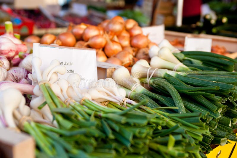 Fresh Vegetables on a Market Stall Stock Image - Image of sarlat ...